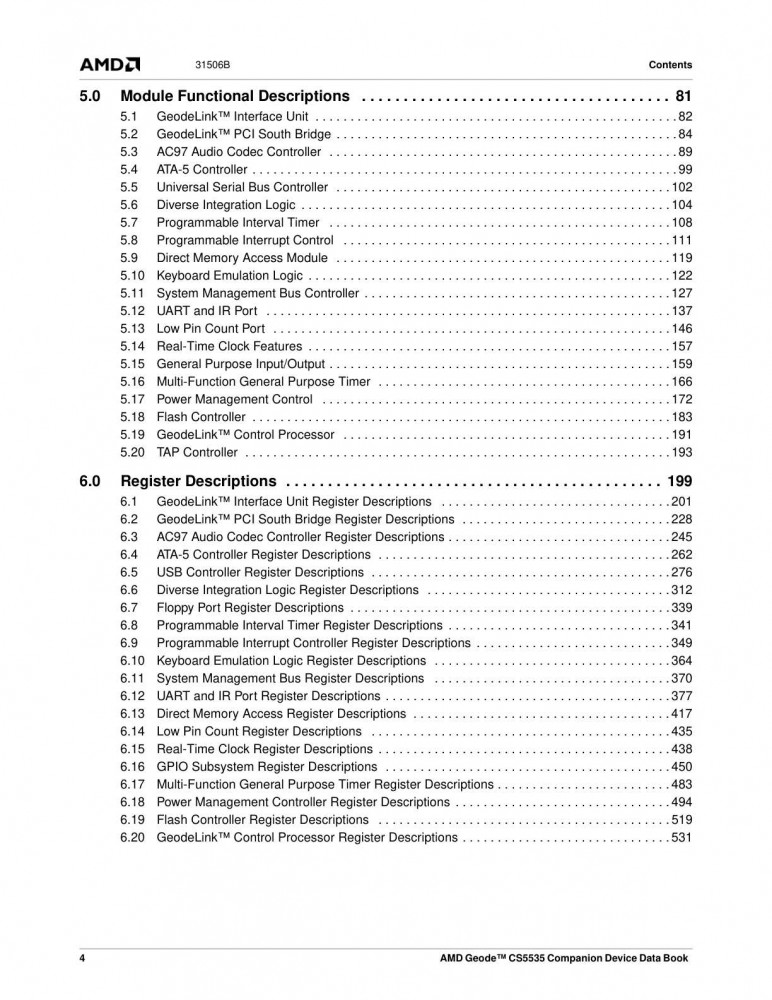 AMD CS5535 datasheet page 4