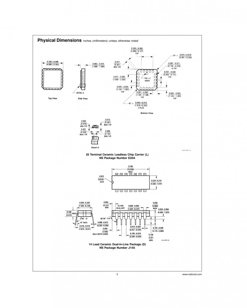 54AC05 datasheet page 5