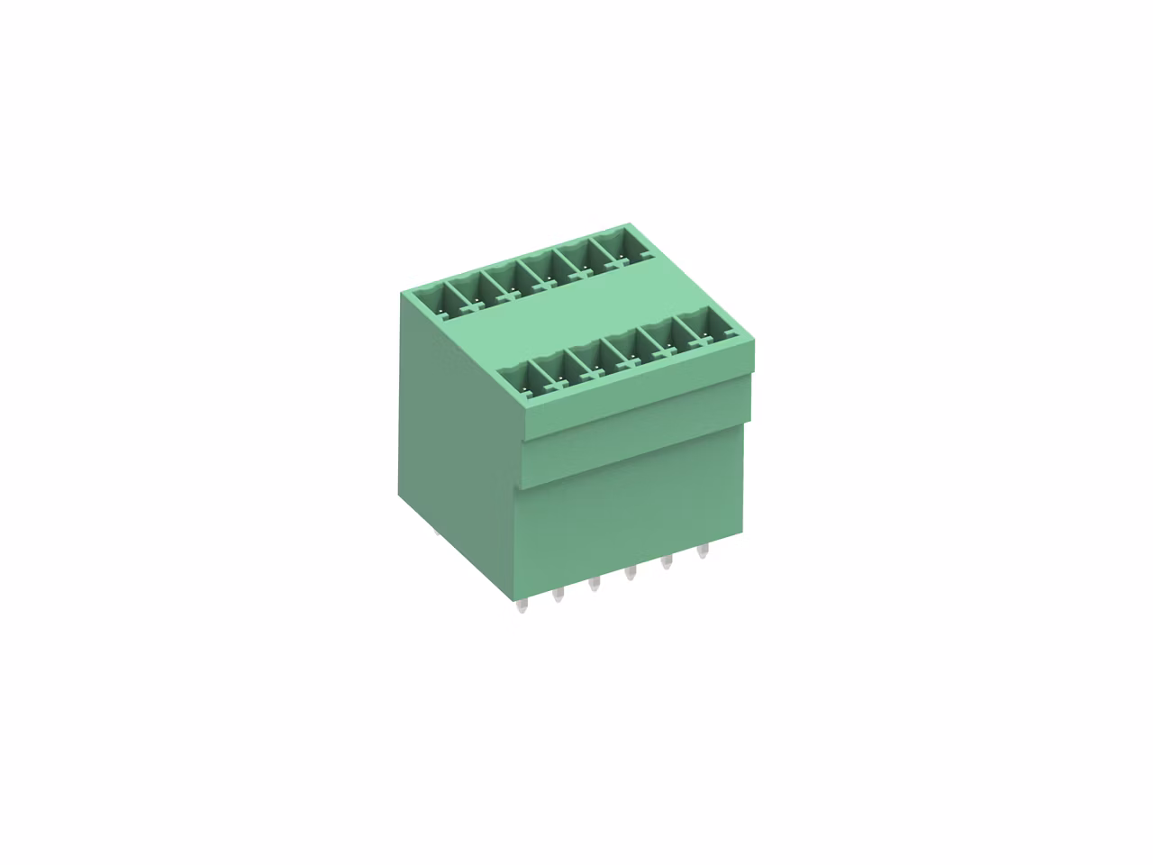 3.81mm Pitch Eurostyle Vertical PCB Header, 2 Rows, 6 Circuits for sale