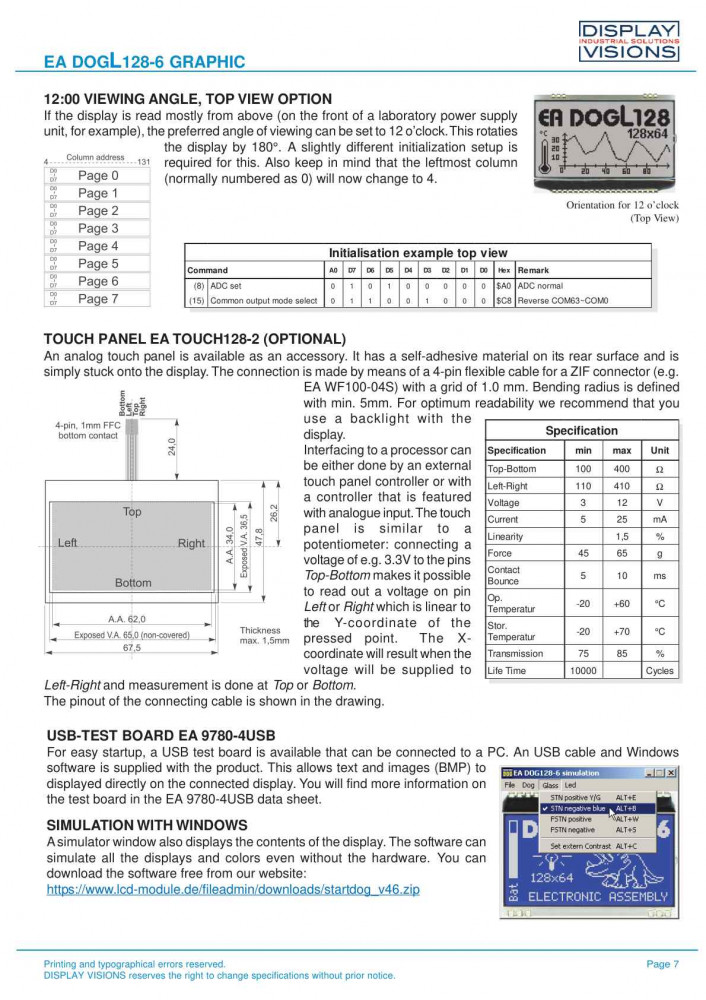 EA LED68X51-G technical document page 7