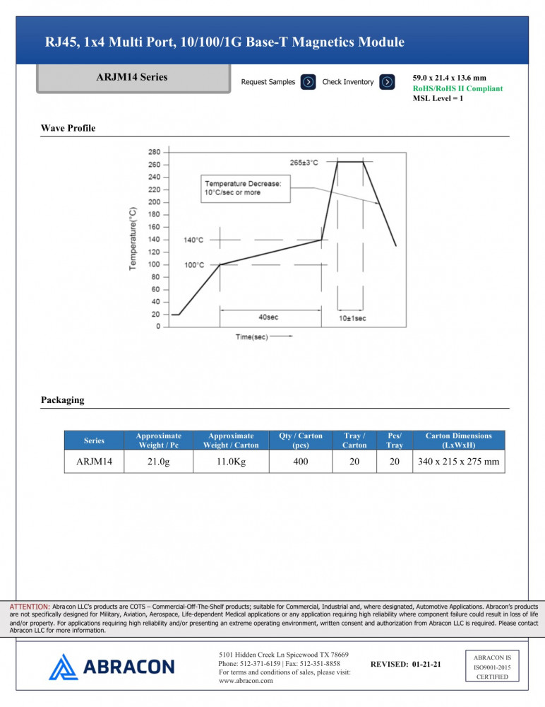 ARJM14 series datasheet page 9