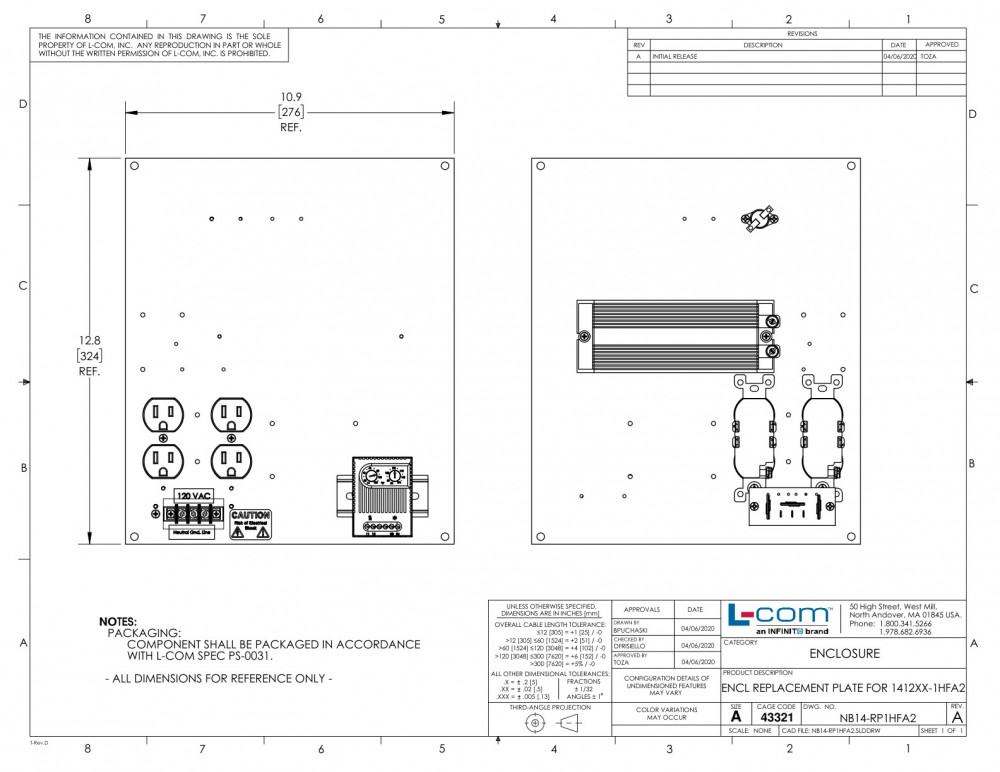NB14-RP1HFA2 technical document preview