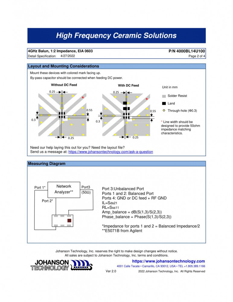 4000BL14U100T datasheet page 2