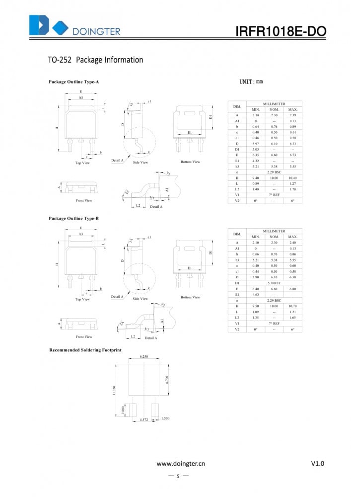 IRFR1018E-DO datasheet page 5