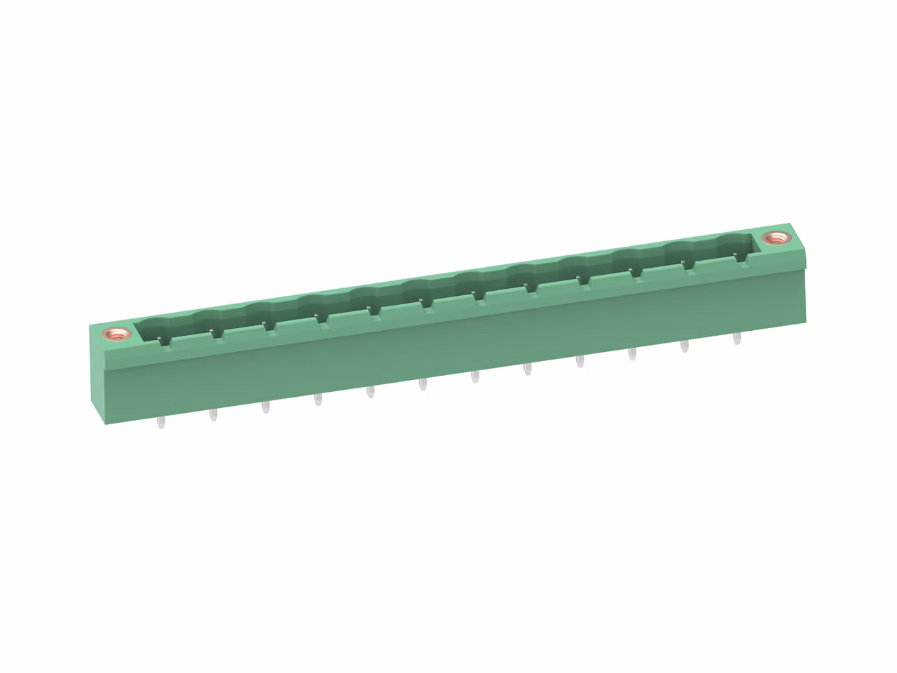 7.62mm Pitch Eurostyle Vertical PCB Header, with Retention Ends, 12 Circuits for sale