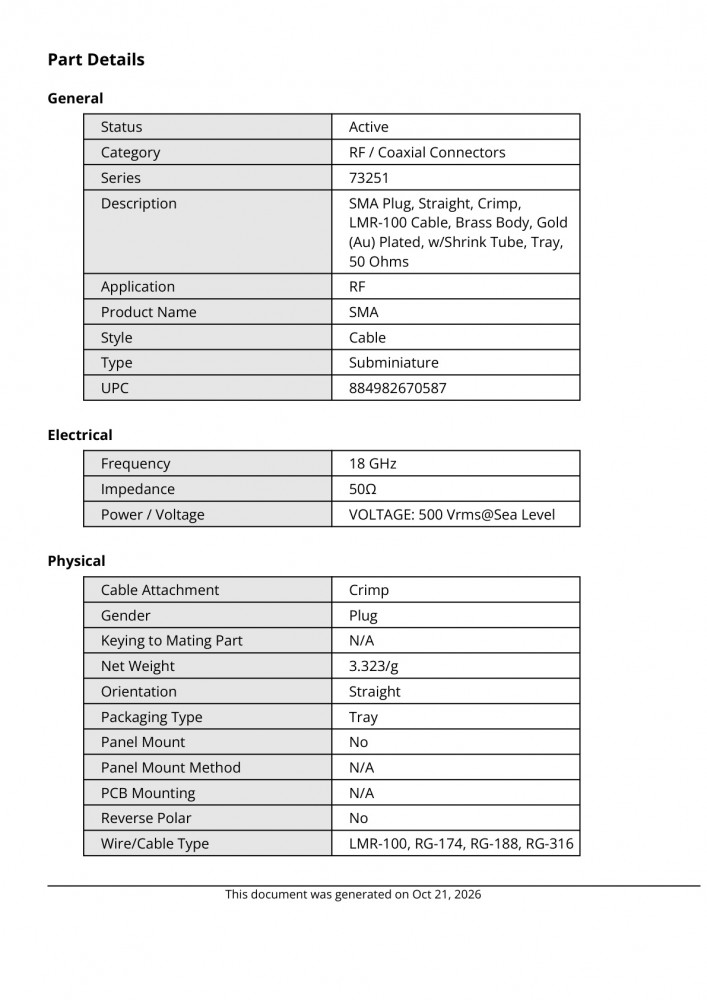 Technical document image 2 for MOLEX 732510457