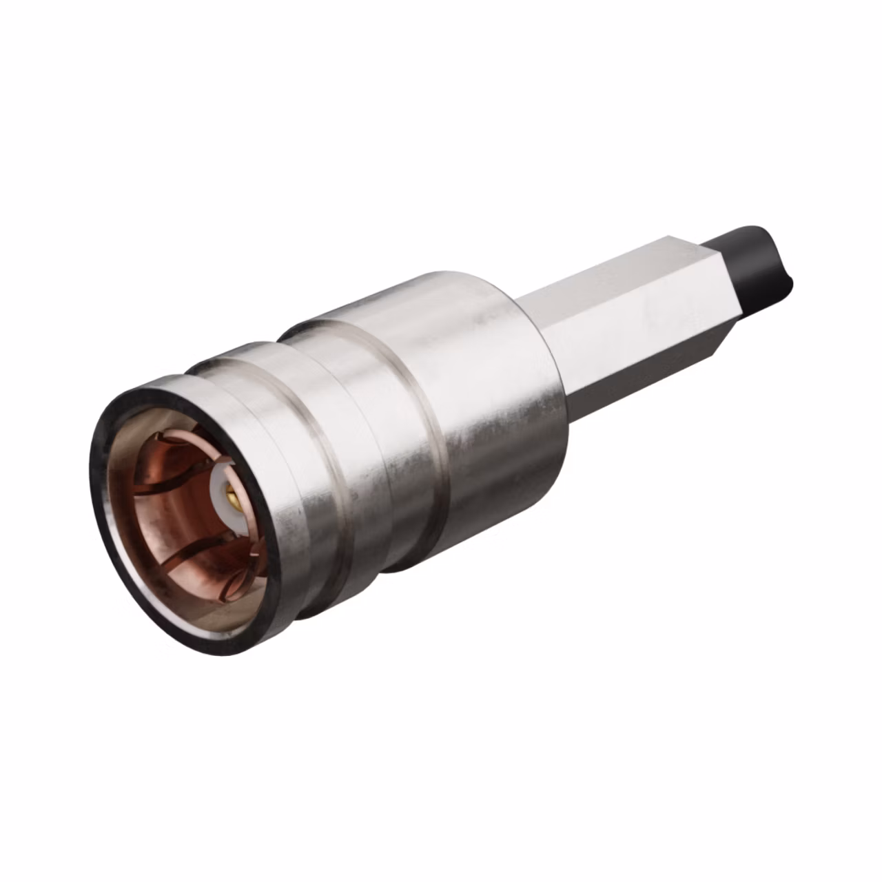 SMB Plug, Straight, Crimp, RG-174, RG-188 and RG-316 Cable, Brass Body, Nickel (Ni) Plated, 50 Ohms for sale