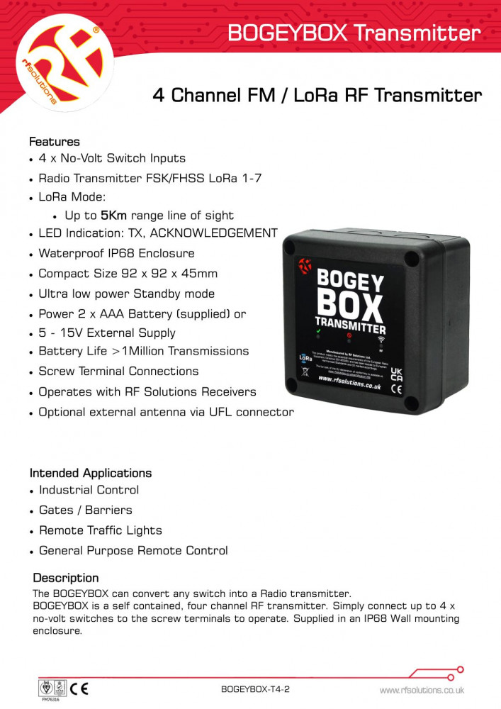 BOGEYBOX-8T4 technical document page 1