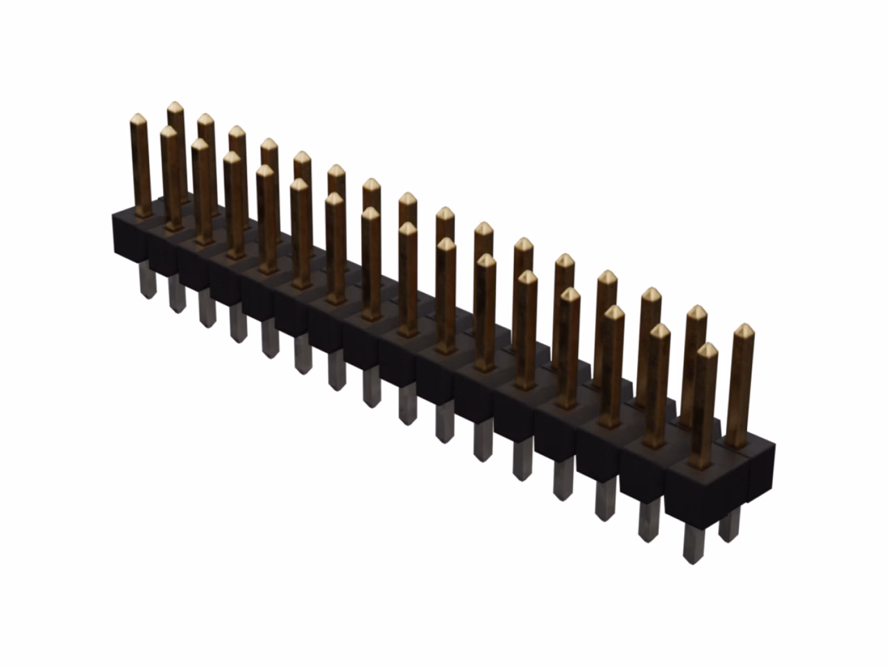 C-Grid Header, 2.54mm Pitch, Through Hole, Dual Row, Vertical, 32 Circuits, 0.75µm Gold (Au) Plating, Tray Packaging, Lead-Free for sale