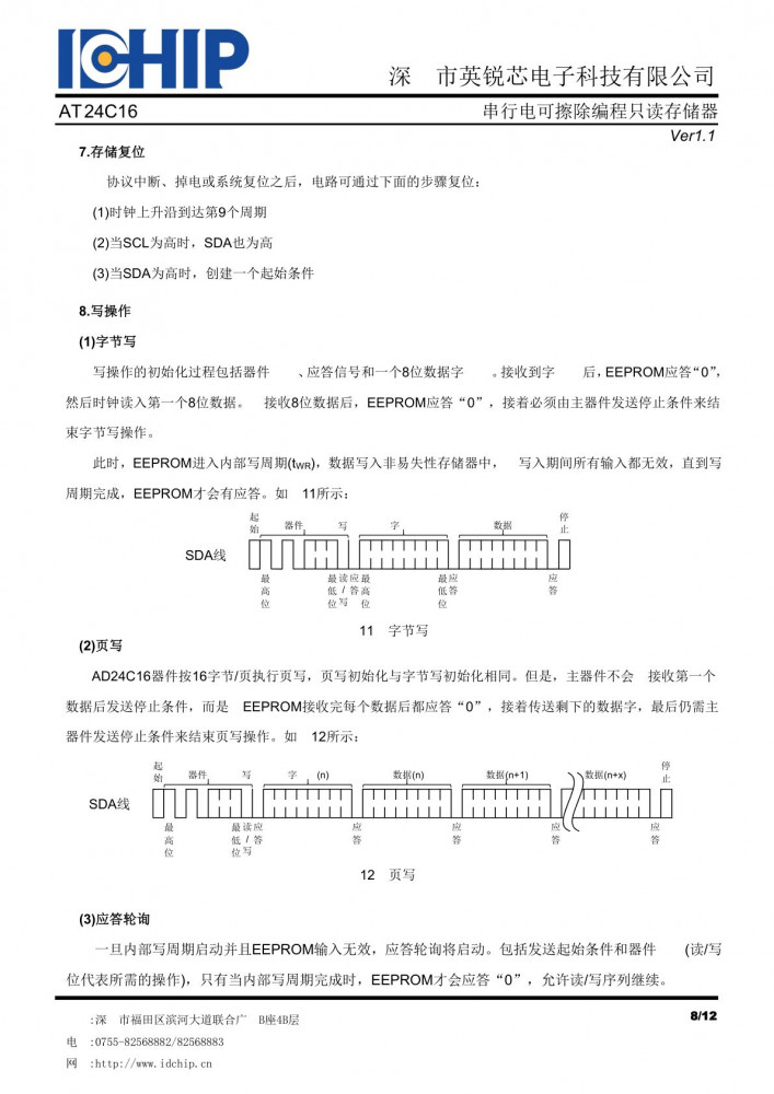 AT24C16 datasheet page 8