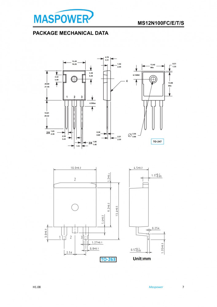 MS12N100FE datasheet page 7