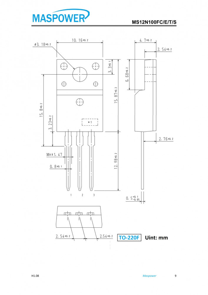 MS12N100FE datasheet page 9