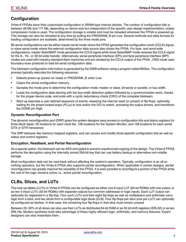 Virtex-6 datasheet page 4
