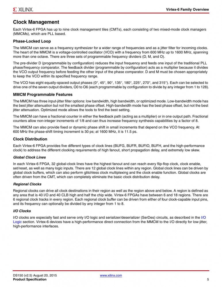 Virtex-6 datasheet page 5