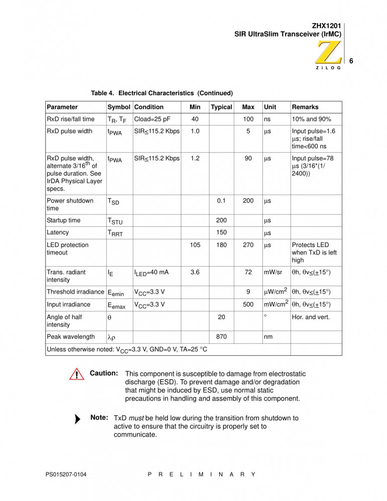 ZHX1201 specification page 10