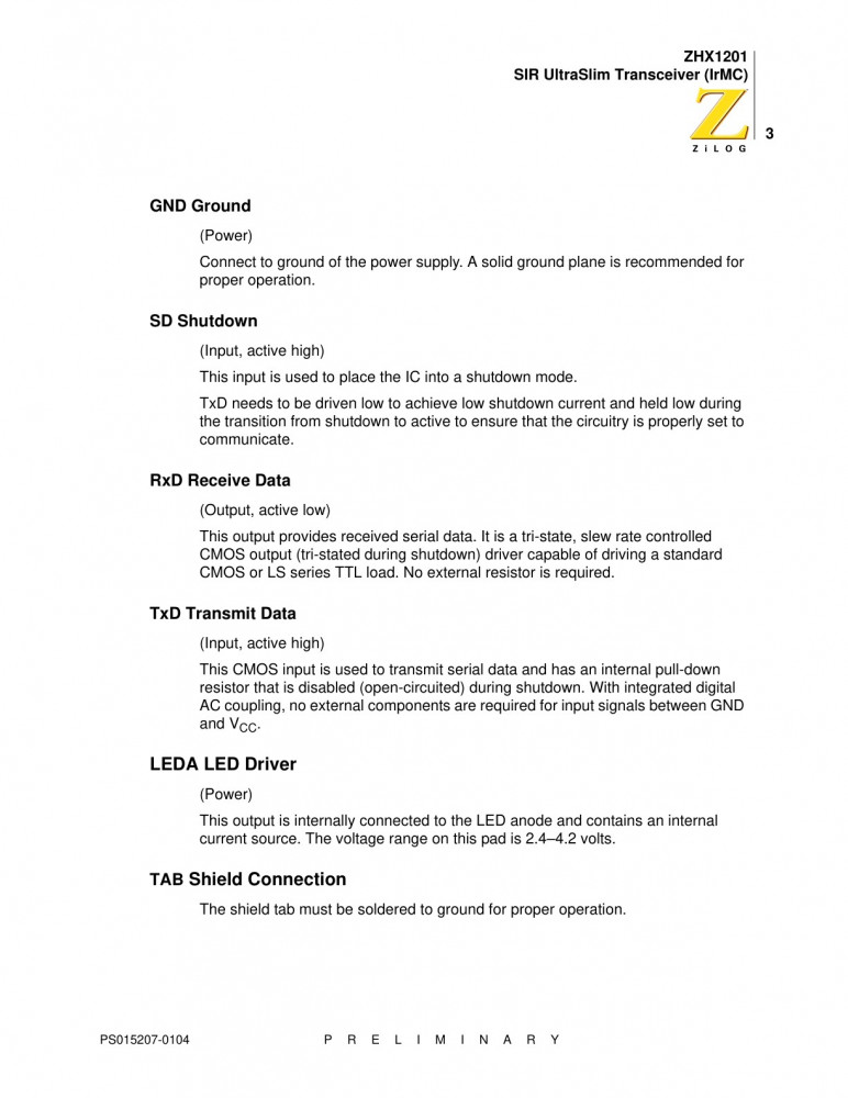 ZHX1201 specification page 7