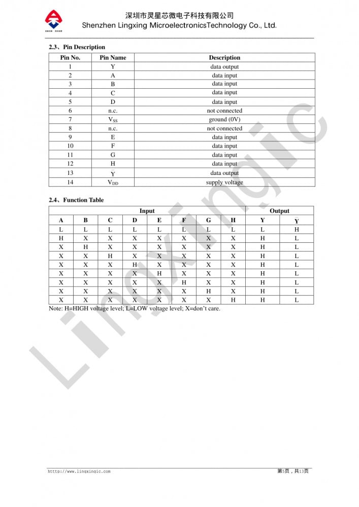 CD4078 datasheet page 5