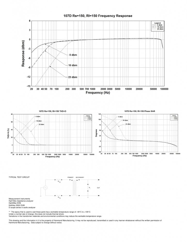 Hammond 107D technical document page 2