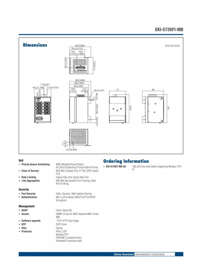 EKI-5726FI-MB product document image, page 2
