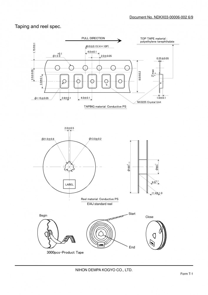 NDK NX3225GA technical document page 6
