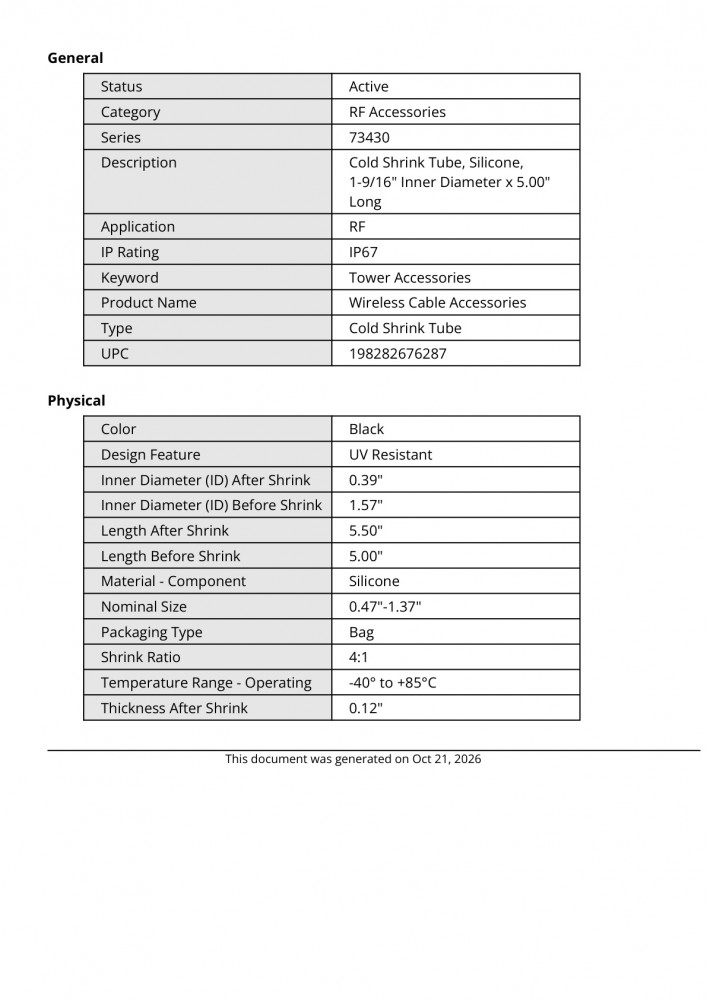 Technical document image 2 for MOLEX 734300191
