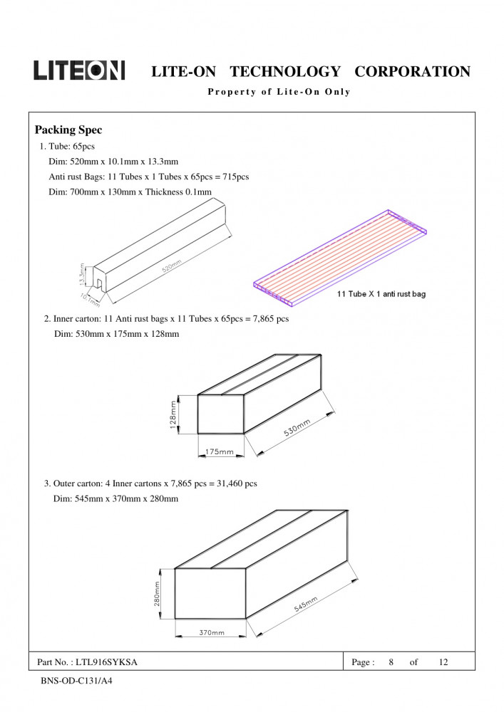 LTL916SYKSA datasheet page 9