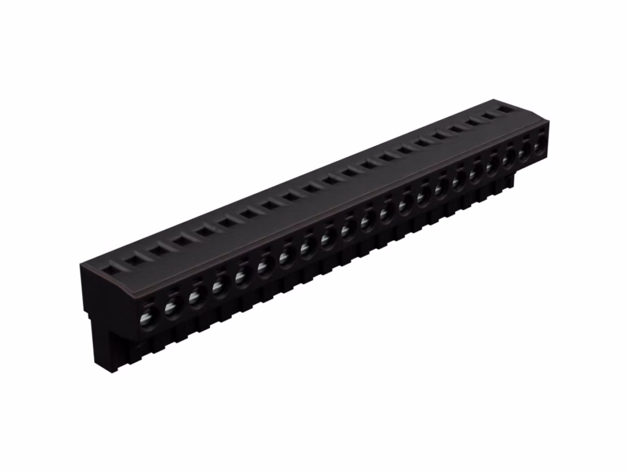 5.08mm Pitch Eurostyle Horizontal Plug, with Standard Imprinting, Gold (Au) Plated, Black, 21 Circuits for sale