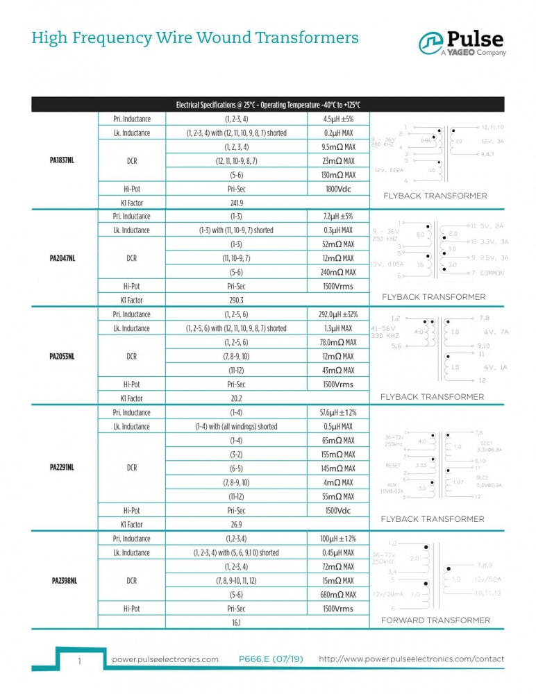 PA2053NL technical document page 4