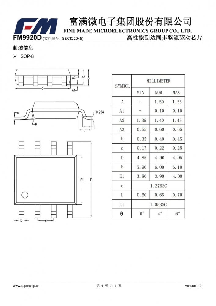 FM9920D datasheet page 4