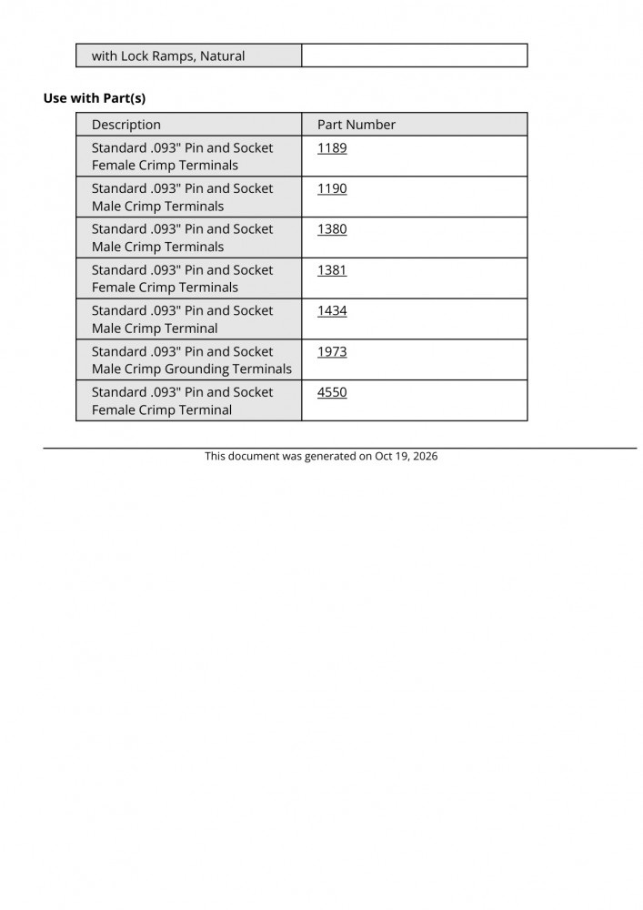 MOLEX .093 standard pin terminal document page 4