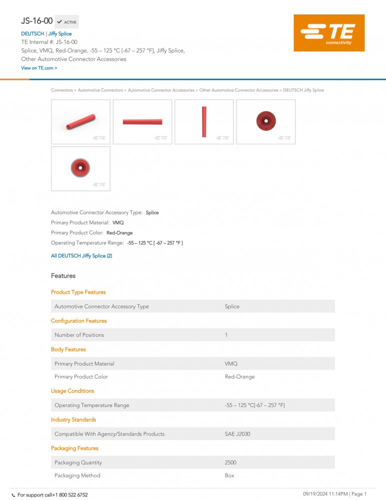 JS-16-00 technical document page 1