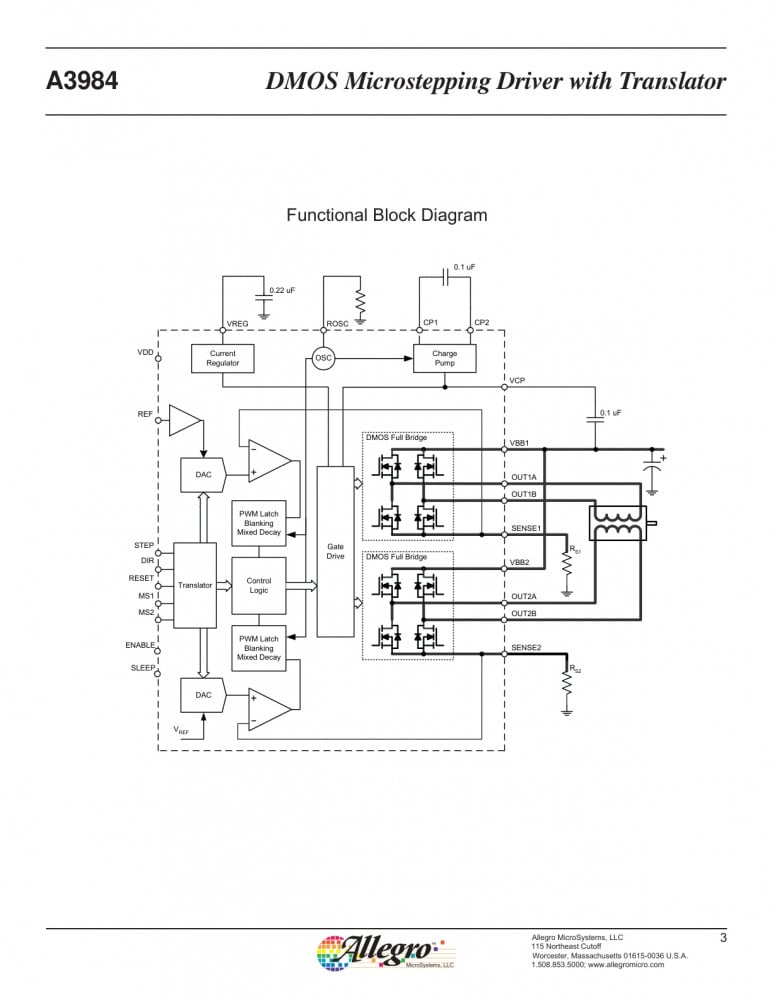 A3984SLPTR-T datasheet page 3