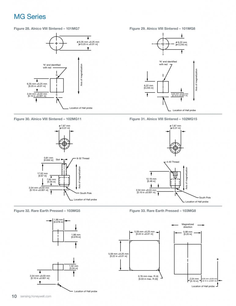 Honeywell 103MG5 technical document page 10