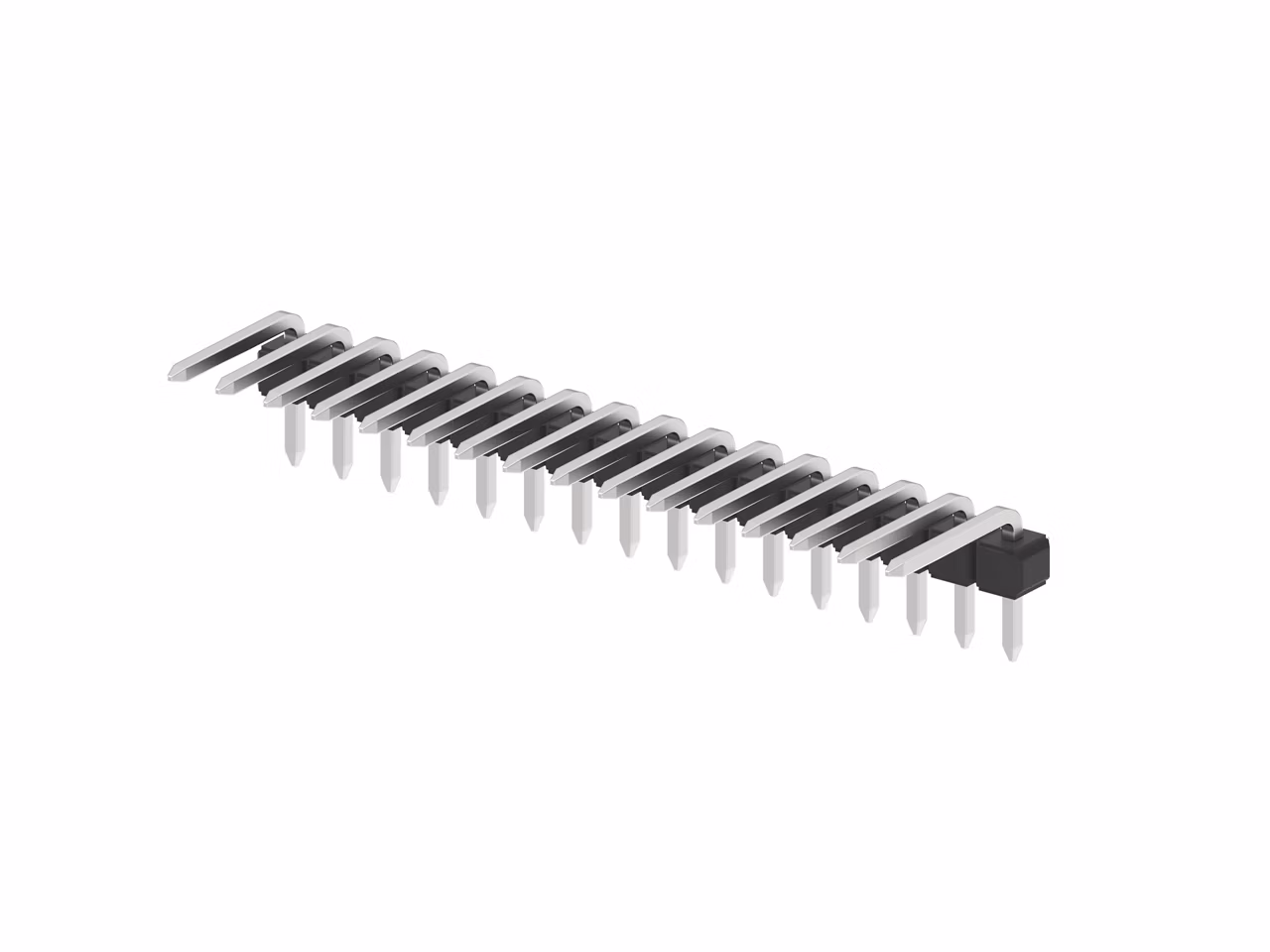 KK 254 Breakaway Header, Right-Angle, 16 Circuits, Tin (Sn) Plating, Mating Pin Length 9.17mm, Bag for sale
