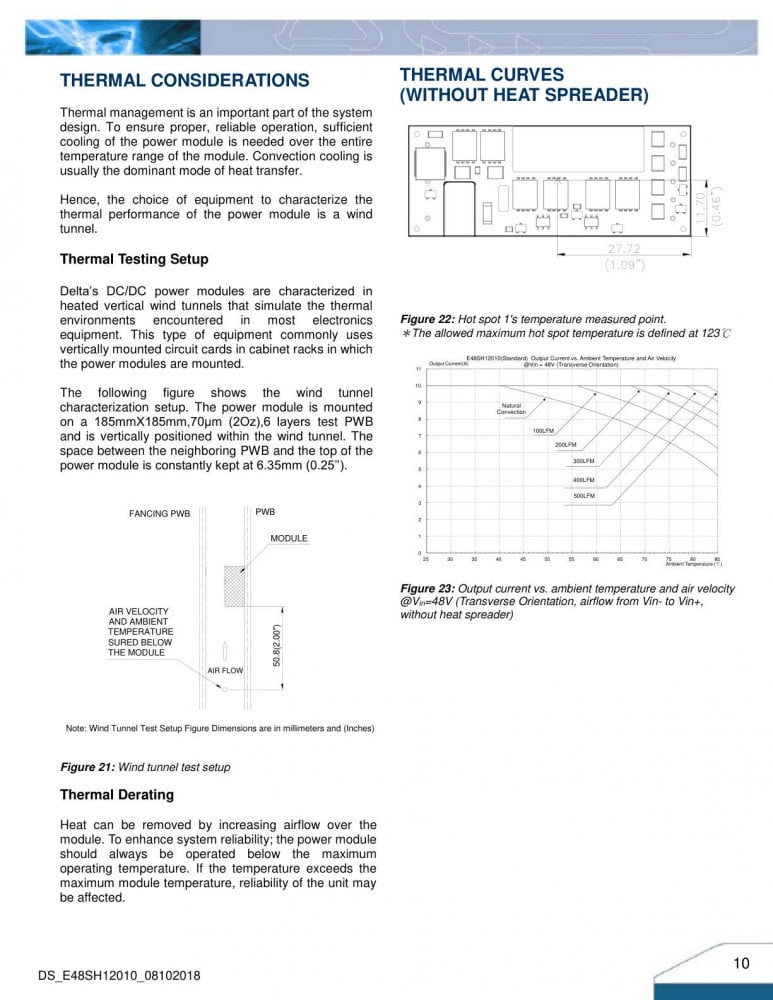DELTA E48SH12010NRFA datasheet page 10