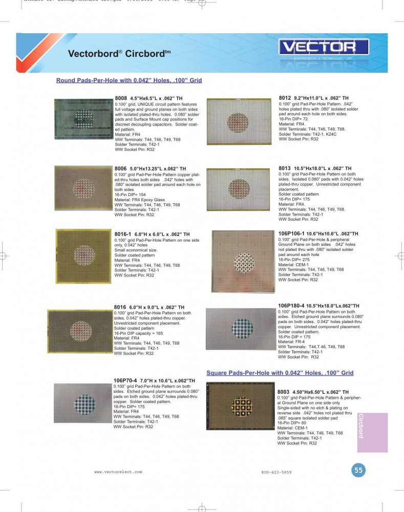 8016 prototyping board product reference