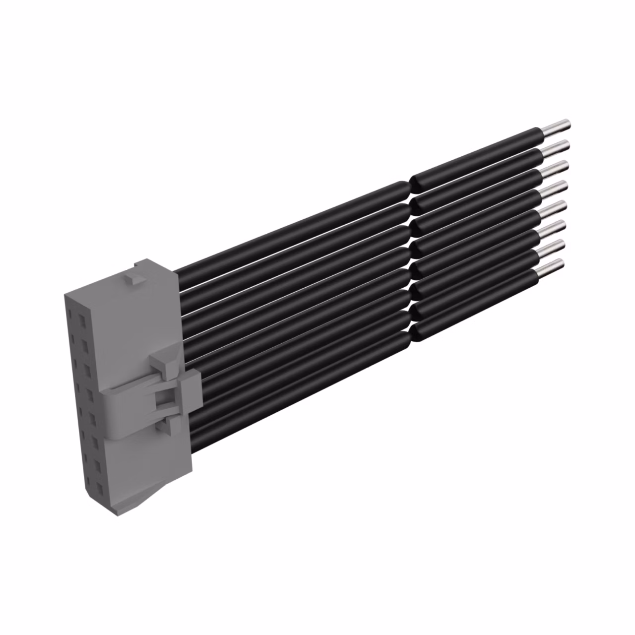 KK Plus 250-to-Pigtail Off-the-Shelf (OTS) Cable Assembly, 2.50mm Pitch, Single Row, 300.00mm Length, 8 Circuits, Black for sale