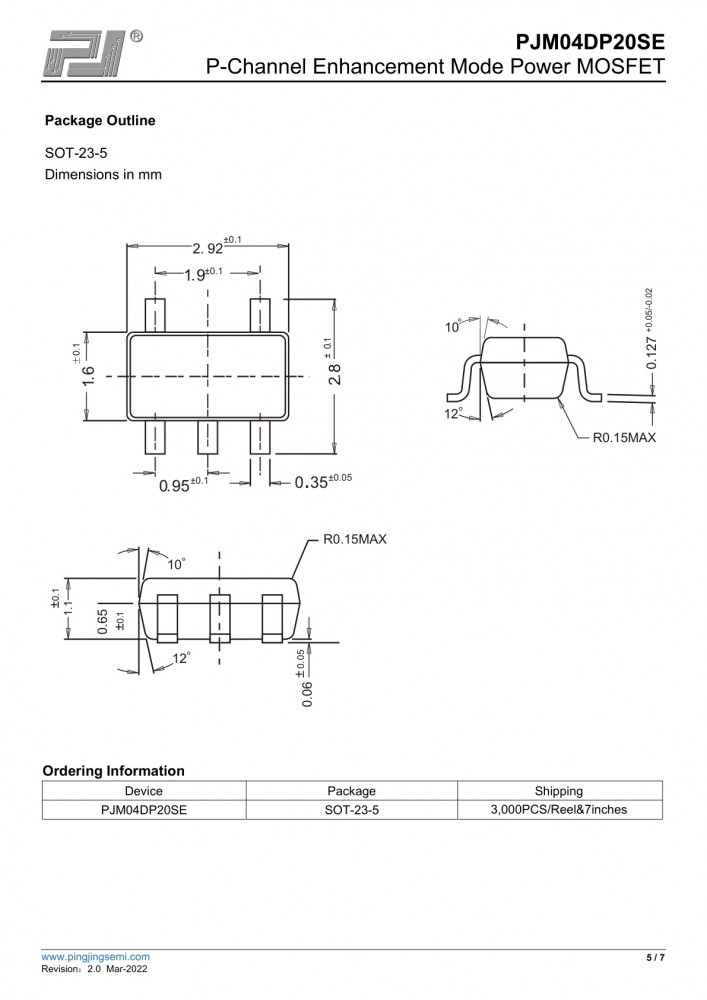 PJM04DP20SE datasheet page 5