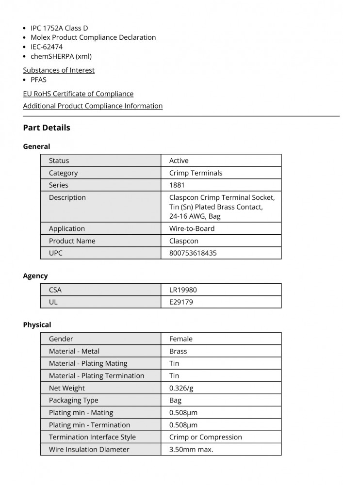 Molex document page 2