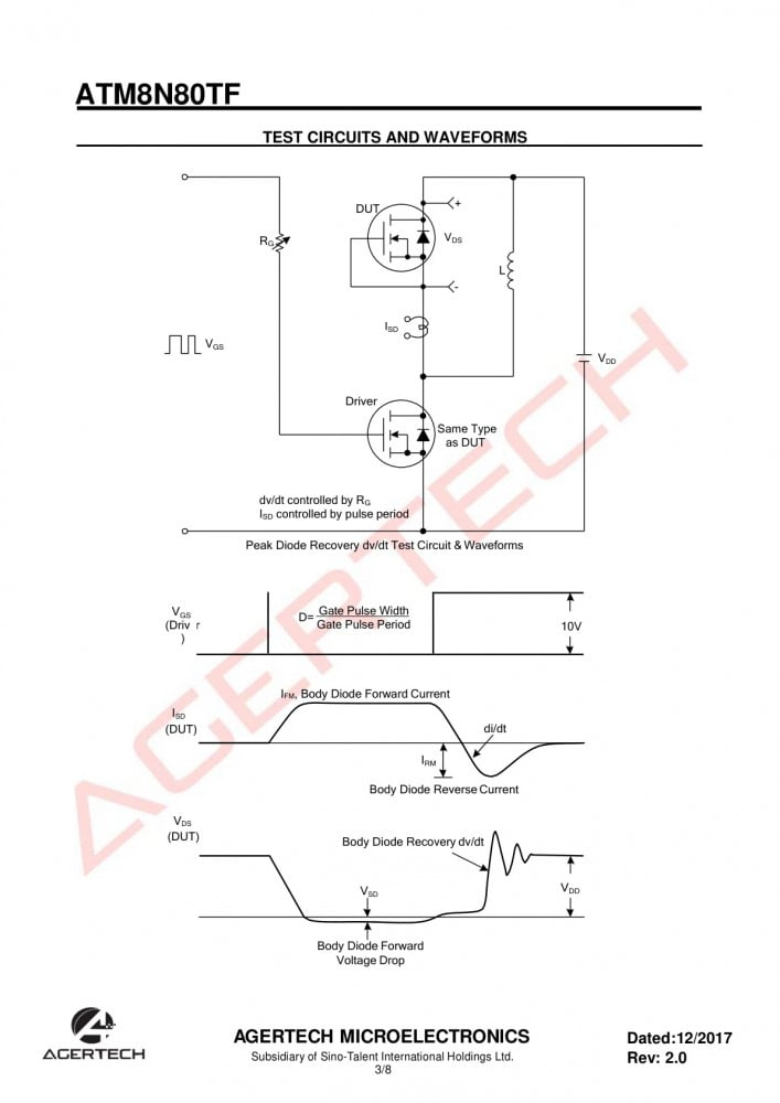 ATM8N80TF datasheet page 3