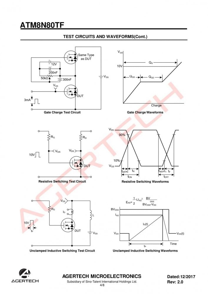 ATM8N80TF datasheet page 4