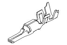 Mizu-P25 Male Crimp Terminal, 2.50mm Pitch, 22-20 AWG, Bag for sale