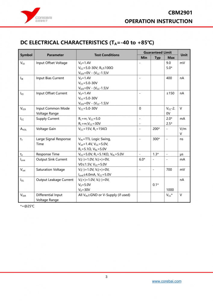 CBM2901AS14 datasheet page 3