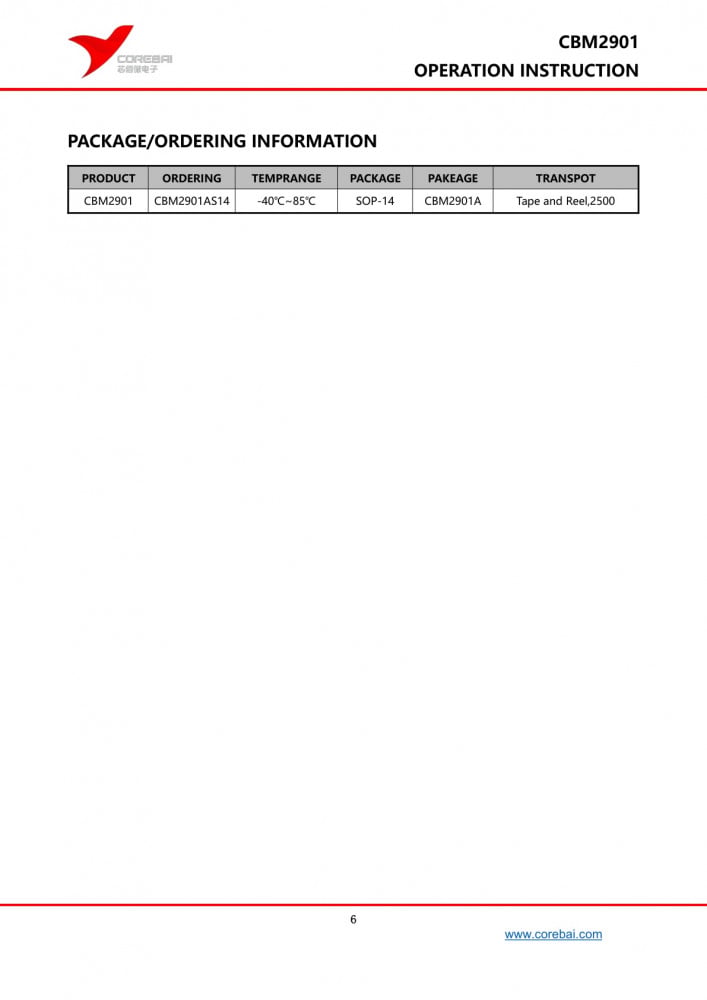 CBM2901AS14 datasheet page 6