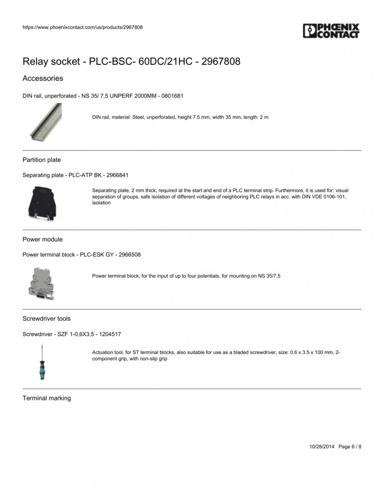 Phoenix Contact 2967808 technical document page 6