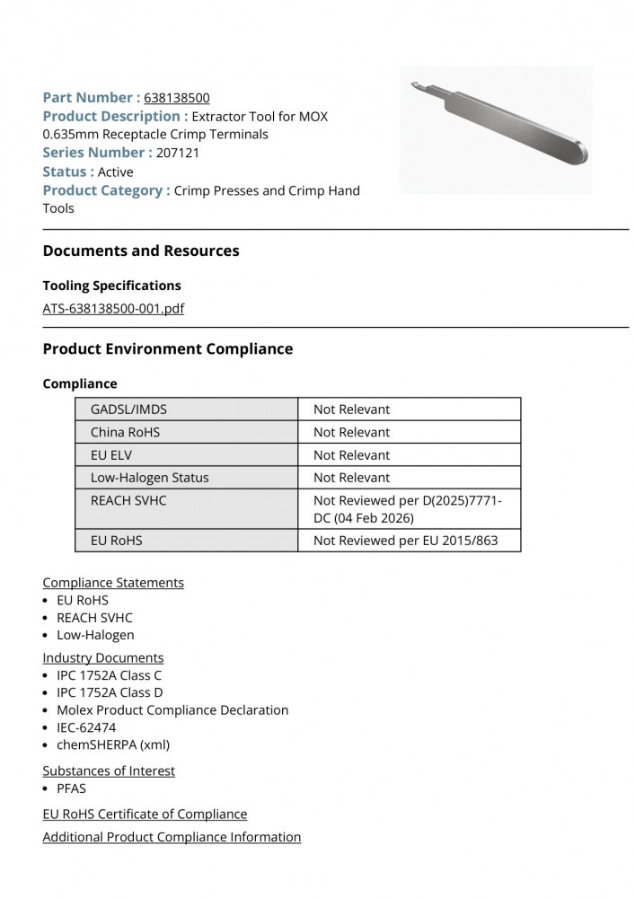 638138500 tooling document image, page 1