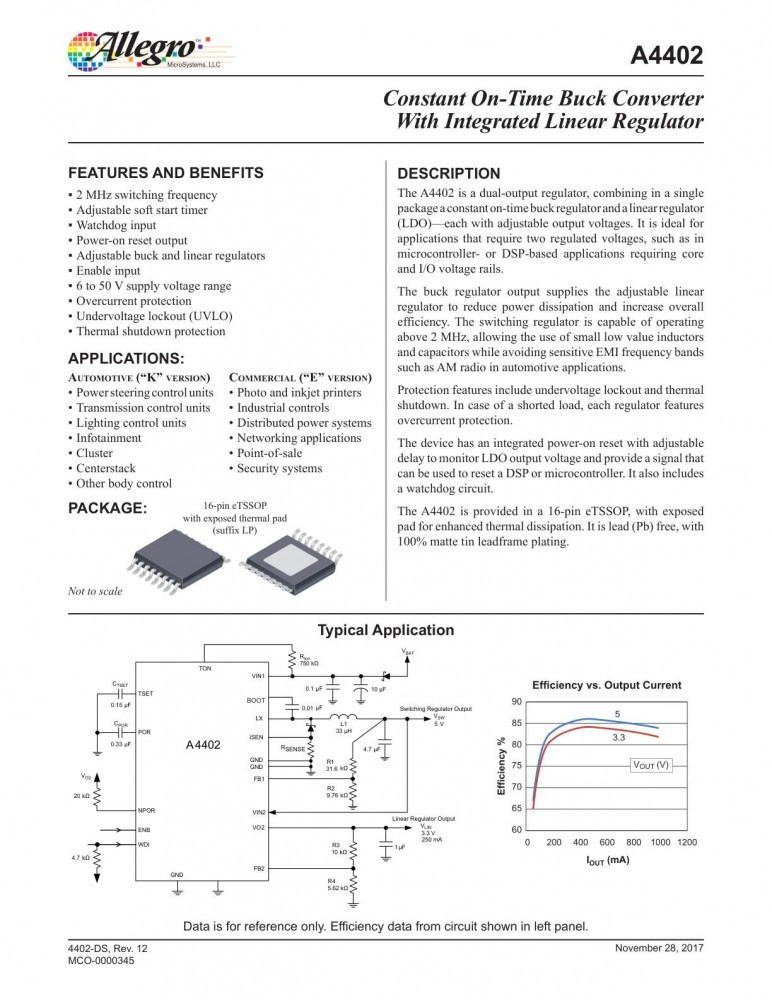 A4402 datasheet page 1