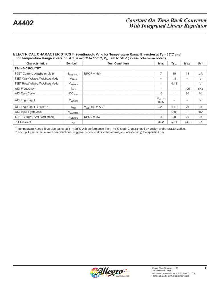 A4402 datasheet page 6