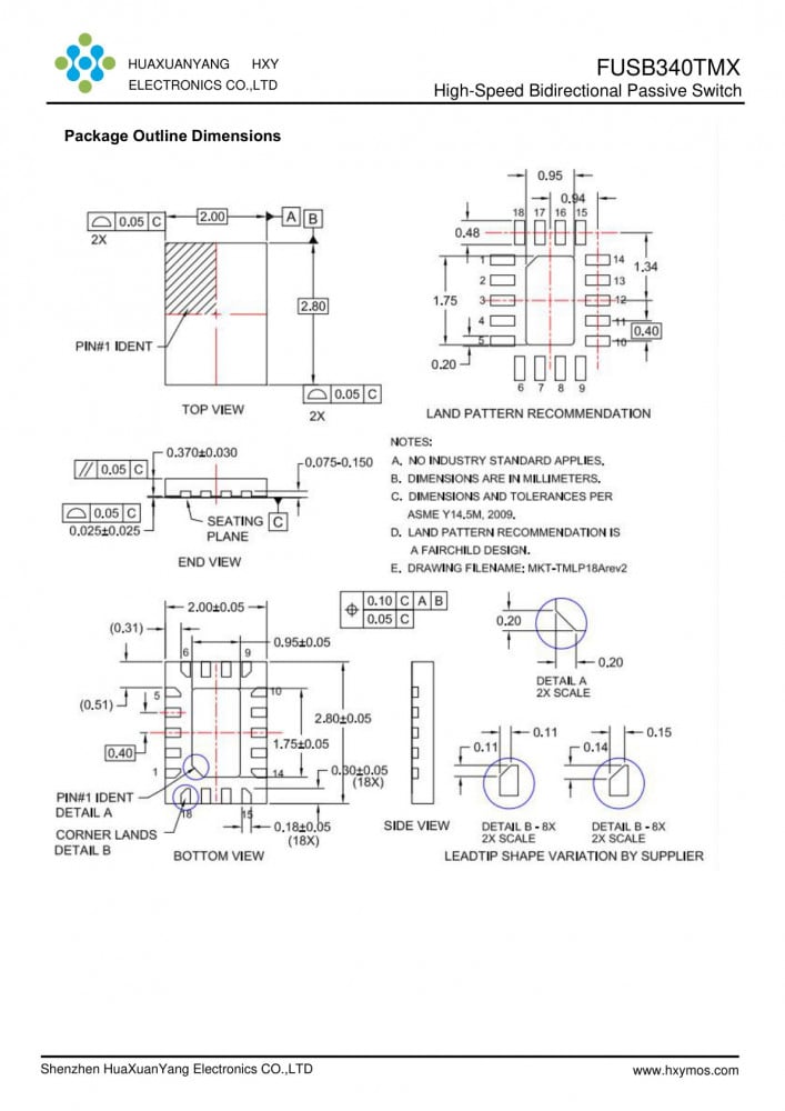 FUSB340TMX-HXY datasheet page 7