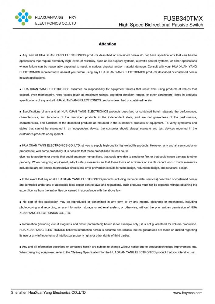 FUSB340TMX-HXY datasheet page 8